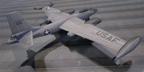 North American B 45 Tornado 3d Model By Chipbasschaos