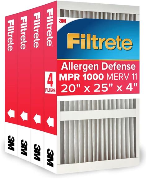 Filtrete 20x25x4 Ac Furnace Air Filter Mpr 1000 Merv 11