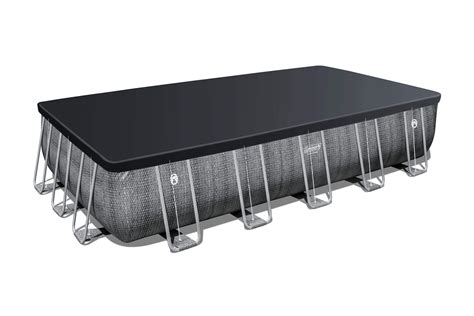 Coleman® Rectangular Steel Frame Swimming Pool With Ladder 22 Ft X 12
