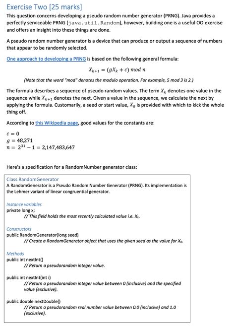 solved exercise two [25 marks] this question concerns