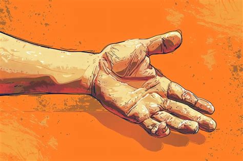 Gesture Illustration Depicting Hand Movement Premium Ai Generated Image