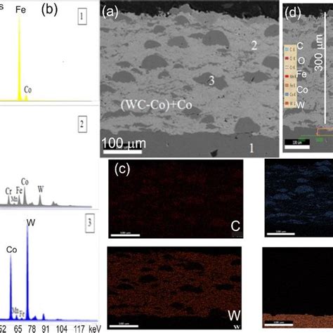 A Scanning Micrographs Of The Composite Coating Wc Coco Deposited