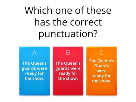 Punctuation Quiz