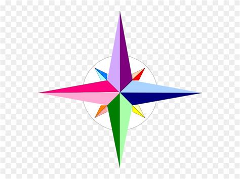 Colored Compass Clipart 1051763 Pinclipart
