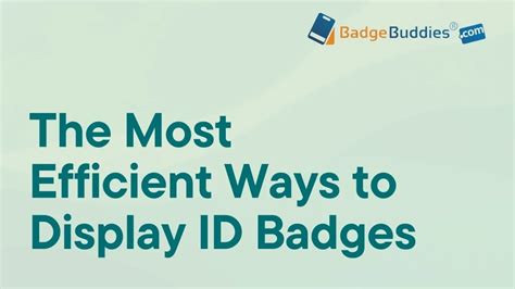 Ppt Efficient Display Of Badges Custom Solutions By Badgebuddies