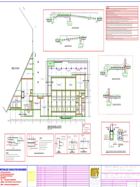Sl802 Phase 2 Line Shops Lot 2 Ground Floor Slab Layout Walkway