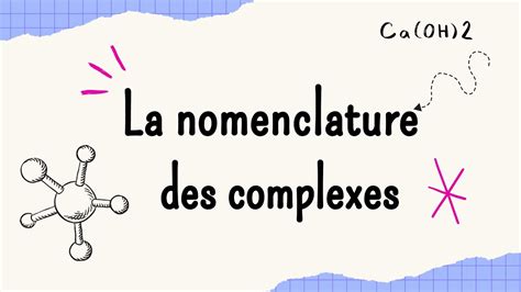 La Nomenclature Des Complexes Chimie Minerale Partie1 Youtube