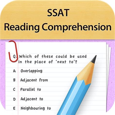 Ssat Reading Comprehension Pro By Webrich Software Limited