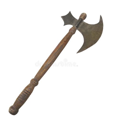 Old Battle Axe Isolated Stock Image Image Of Fighting 38346689