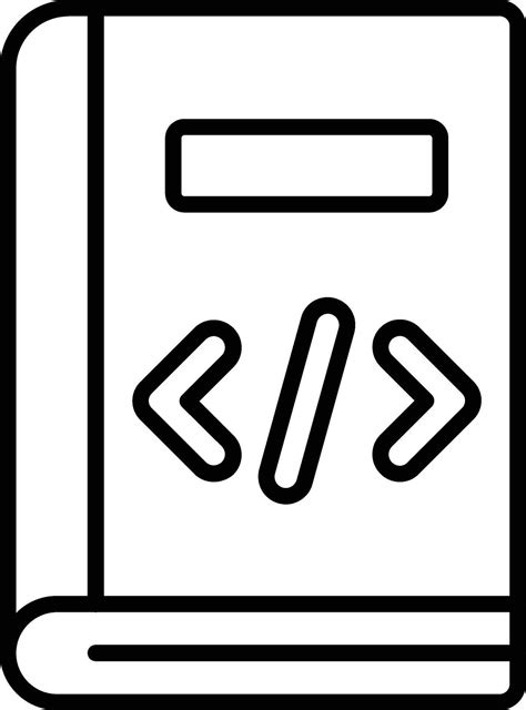 Coding Book Icon 65957442 Vector Art At Vecteezy