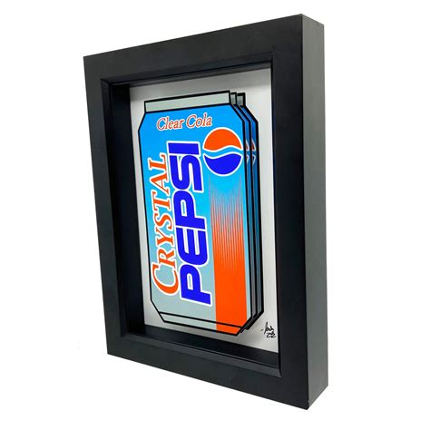 Crystal Pepsi Can Pepsi Decor 3d Art Pepsi Sign Soda Art Soda Etsy