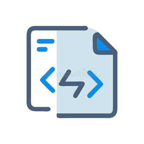 Stylish Code Commit Icon Stock Vector Illustration Of Outline 351630449