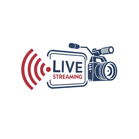 Live Streaming Logo Isolated On White Background Live Streaming Logo