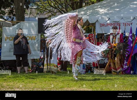 Traditional Pow Wow In Recognition Of Canadas National Indigenous Peoples Day Day Of Dancing