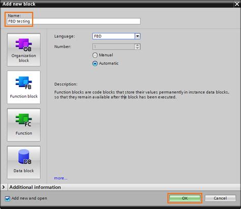 An Introduction To The Function Block Diagram Fbd Language In Tia Portal