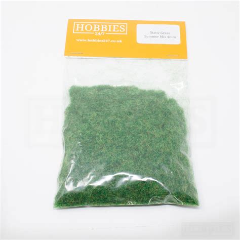 Hobbies247 Static Grass 4mm Summer Mix Hobbies247 Model Shop