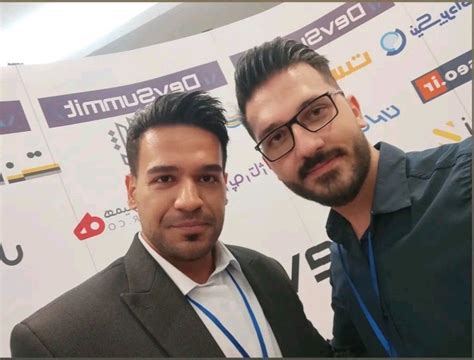 راستی اینم بگم عکس من و استادم که سبب حضور من به ایونت Devsummit شدن