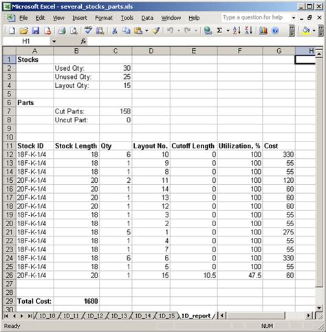 New Excel Add In From Optimalon Software Automates Length Cutting