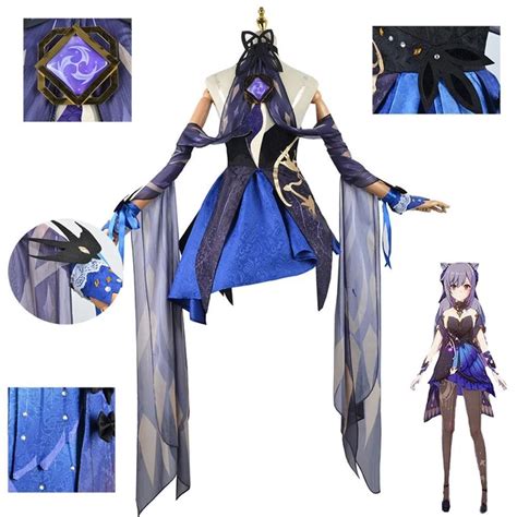 Genshin Impact Character Outfit Keqing Opulent Splendor Cosplay Anime Costumes Eur 4734