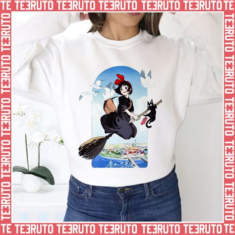 Majo No Takkyuubin Kikis Delivery Service Unisex Sweatshirt Teeruto