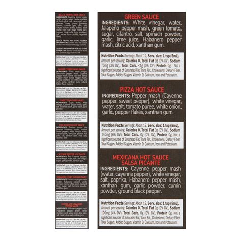 Melindas Mini Liquid Spice Rack Hot Sauce T Set 10 Pack World Market