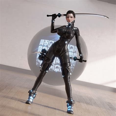 Gantz Sakura Oka Sei Blender Model By Jokermask