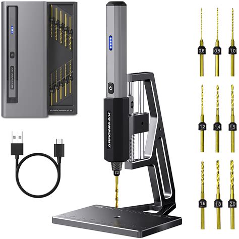 Am Arrowmax Mini Electric Drill With Benchtop Press 15 In 1 Cordless