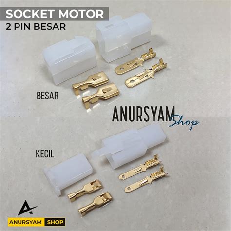 Jual Soket Motor Konektor Skun Motor Socket Motor 2 Pin Shopee
