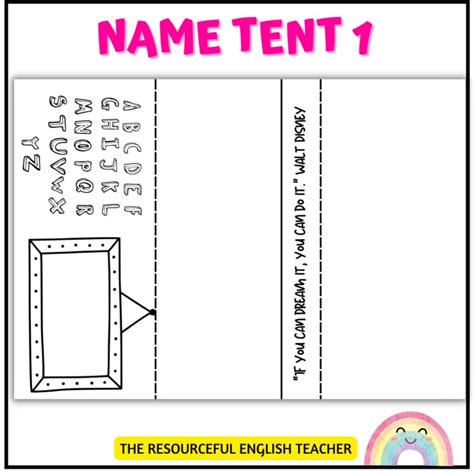Editable Name Tents Back To School Flexible Seating Tpt