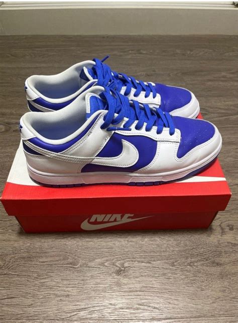 Nike Dunks Racer Blue Mens Fashion Footwear Sneakers On Carousell