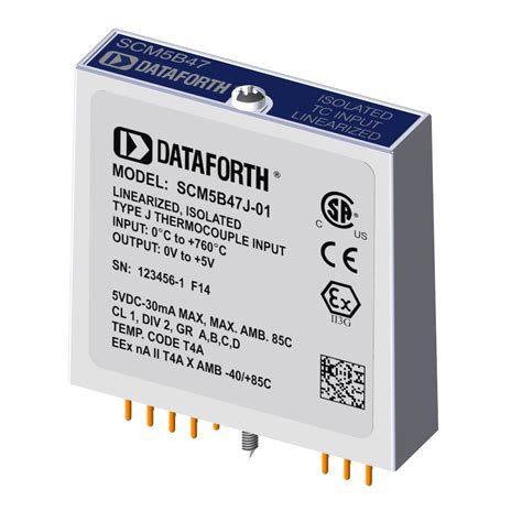 Dataforth 5b Linearised Thermocouple Input Module Impulse Embedded