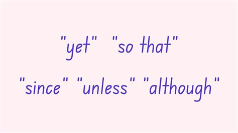 Subordination Conjunctions Worksheets Twee