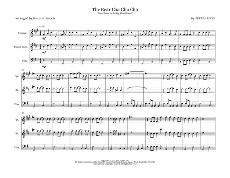 The Bear Cha Cha Cha Horn Trumpet Tuba Intermediate Digital Sheet