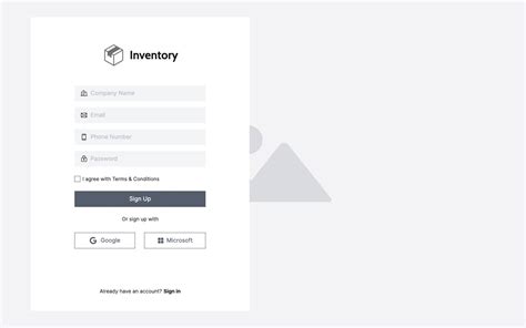 Inventory Management Wireframe Visily