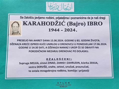 Na Ahiret Preselio Karahodžić Ibro