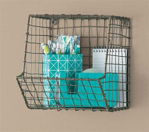 Wire Single Wall Cubby Wire Bins Farmhouse Style Furniture Rustic
