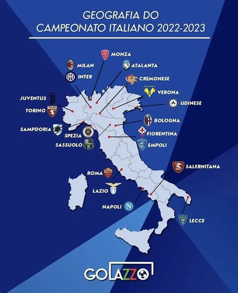 Map Of Italy With Major Cities In Blue Tones