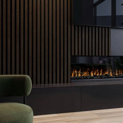 Pack Of 2 Walnut Acoustic Wall Panels 240cm X 60cm Delamere