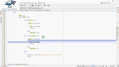 Java Program For Binary Search Tree Implementation Insertion