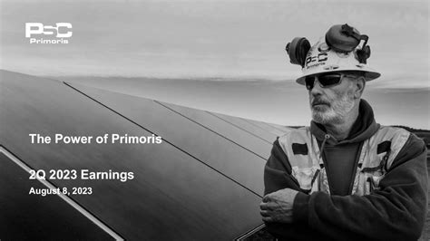 Primoris Services Corporation 2023 Q2 Results Earnings Call Presentation Nyseprim