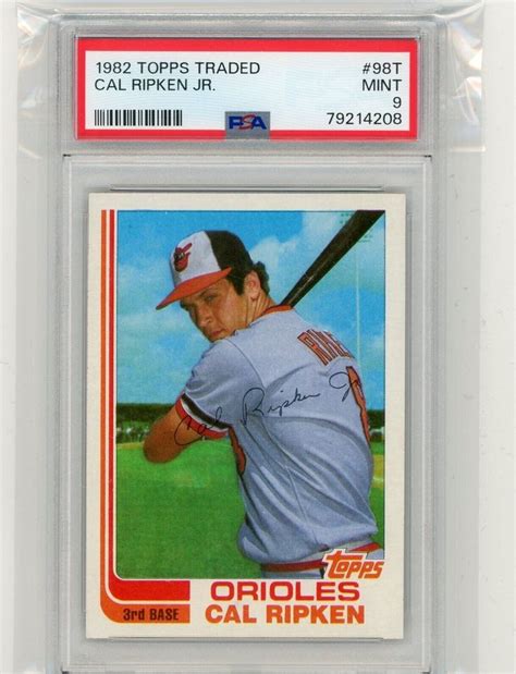 1982 Topps Traded 98t Cal Ripken Psa 9 Ebay Cal Ripken Jr Baseball Cards For Sale