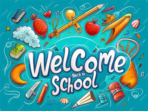 Welcome Back To School Theme Premium Ai Generated Image