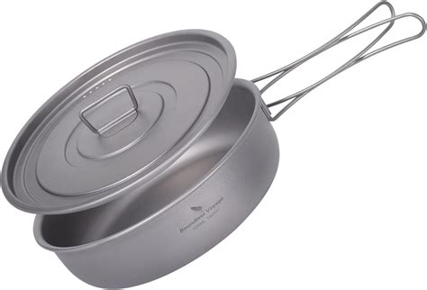 Boundless Voyage Titanium Frying Pan With Lid Portable