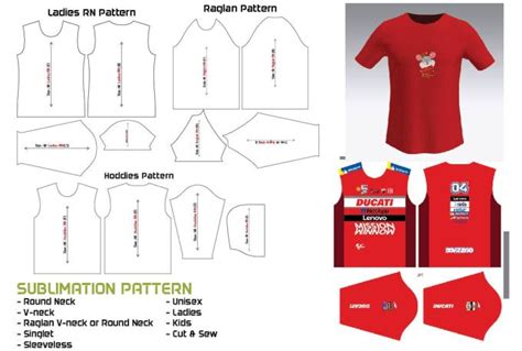 Jersey Pattern Template For Sewing And Sublimation