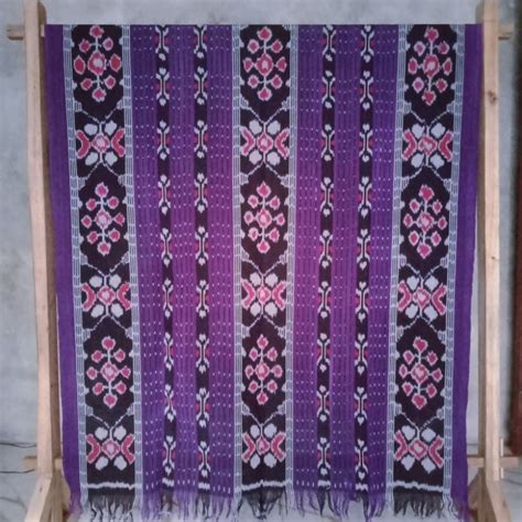 Jual Kain Tenun Warna Ungu Kain Tenun Trosso Kain Tenun Ntt