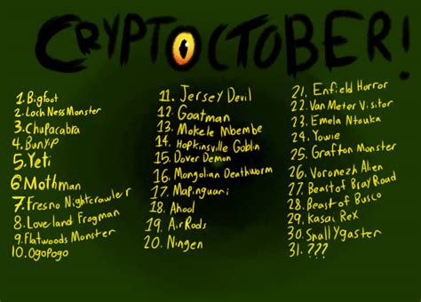 Cryptoctober By Alexisj153984 On Deviantart