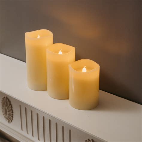 3pc Drip Effect Led Candles Lush Lights