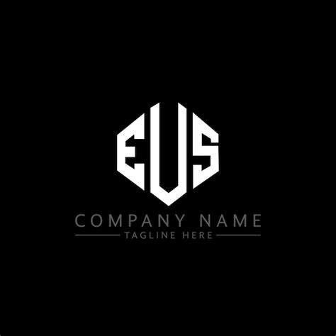 Premium Vector Eus Letter Logo Design With Polygon Shape Eus Polygon
