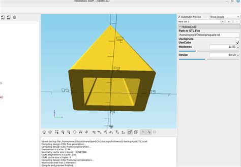3d Part Design With Inkscape And Openscad 94 Using Minkowski To Hollow Out Complex Shapes
