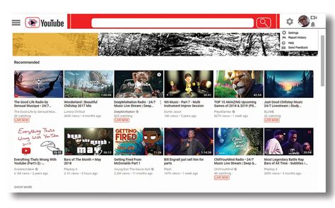 Youtube 2020 Simple Interface Concept Behance